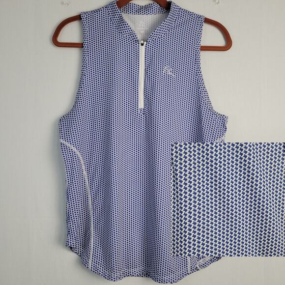 Rhoback | Tops | Rhoback Dont Mess W Texas Sleeveless Zip Mock Polo Sz ...